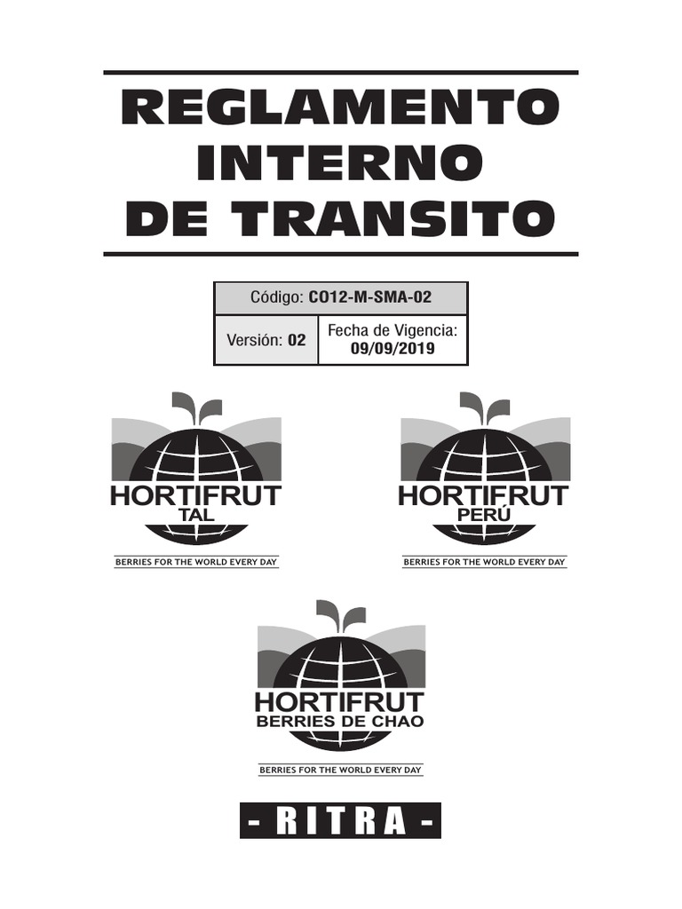 Reglamento Transito Ritra II | PDF | Licencia de conducir | Mercancías ...