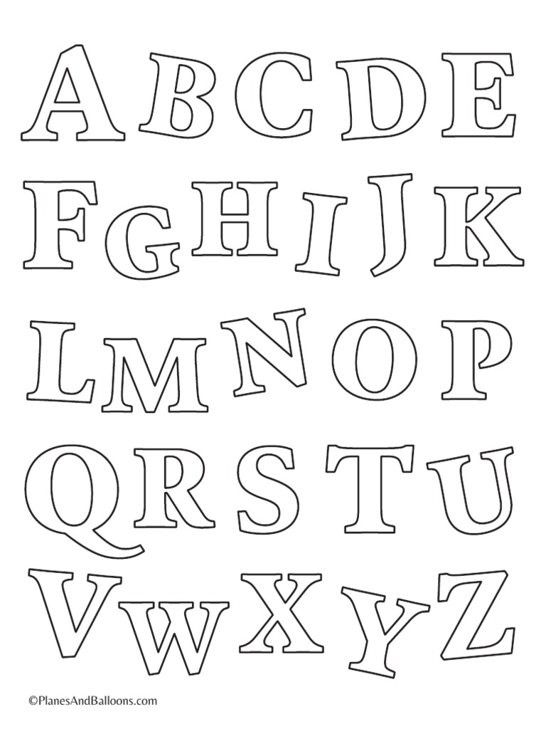 Alphabet Coloring Page PDF | PDF
