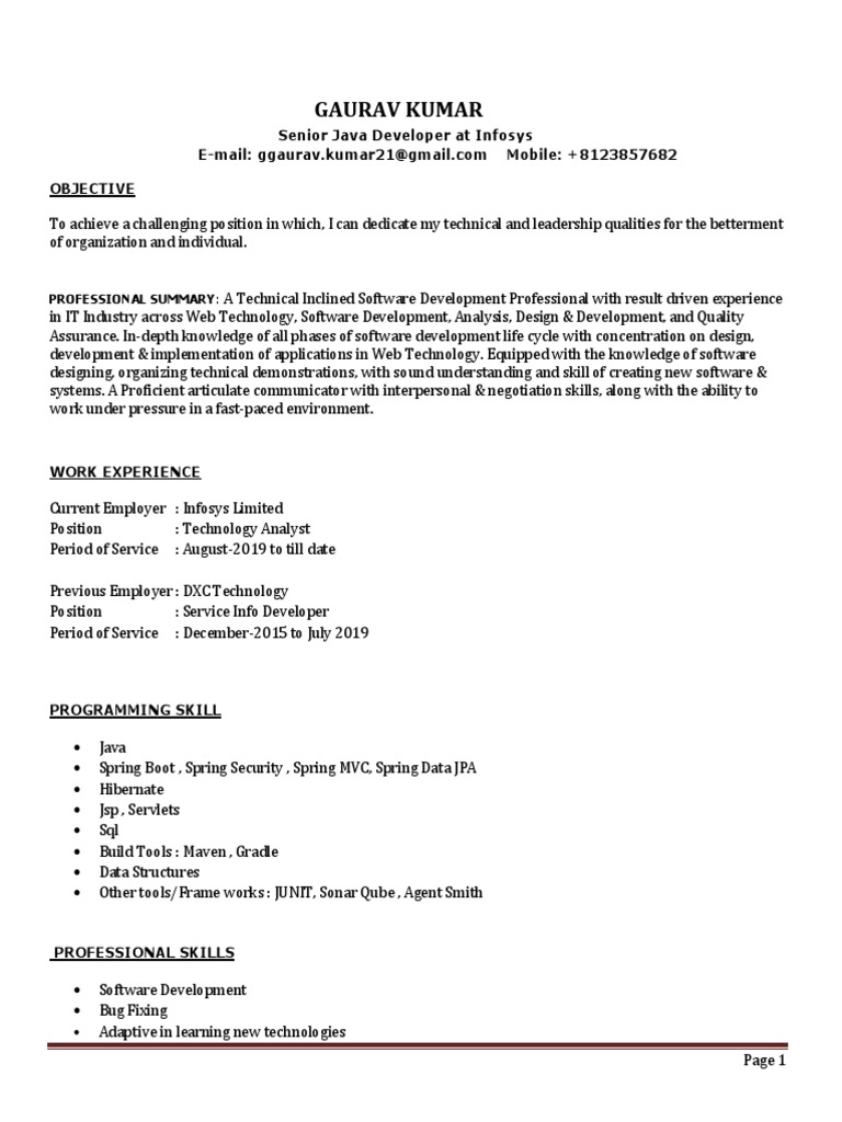 Gaurav Resume | PDF | Software Development | Representational State ...