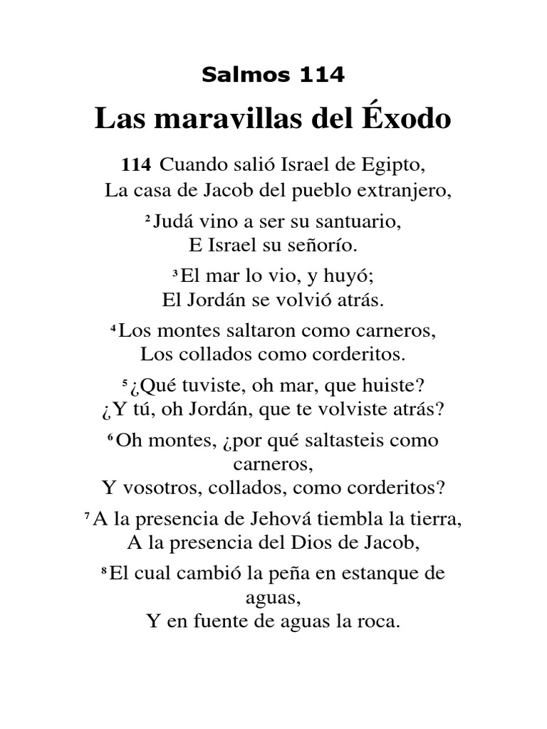 Salmos 114 | PDF