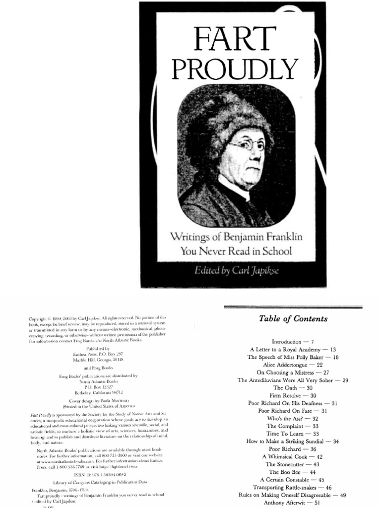 Ben Franklin Fart Proudly | PDF