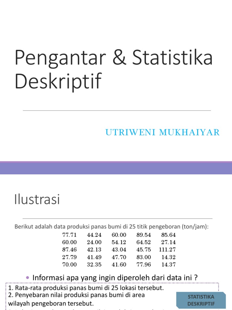 Statistik DeskriptiF PDF | PDF