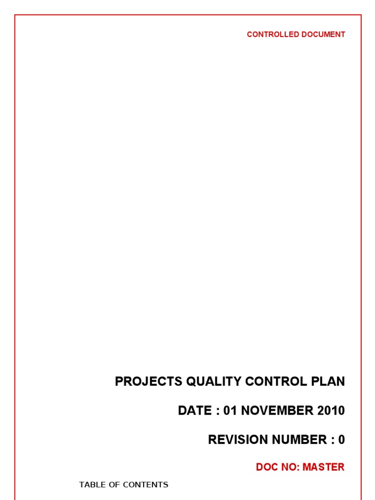 Roadwork Projects Quality Control Plan | PDF | Quality Assurance ...