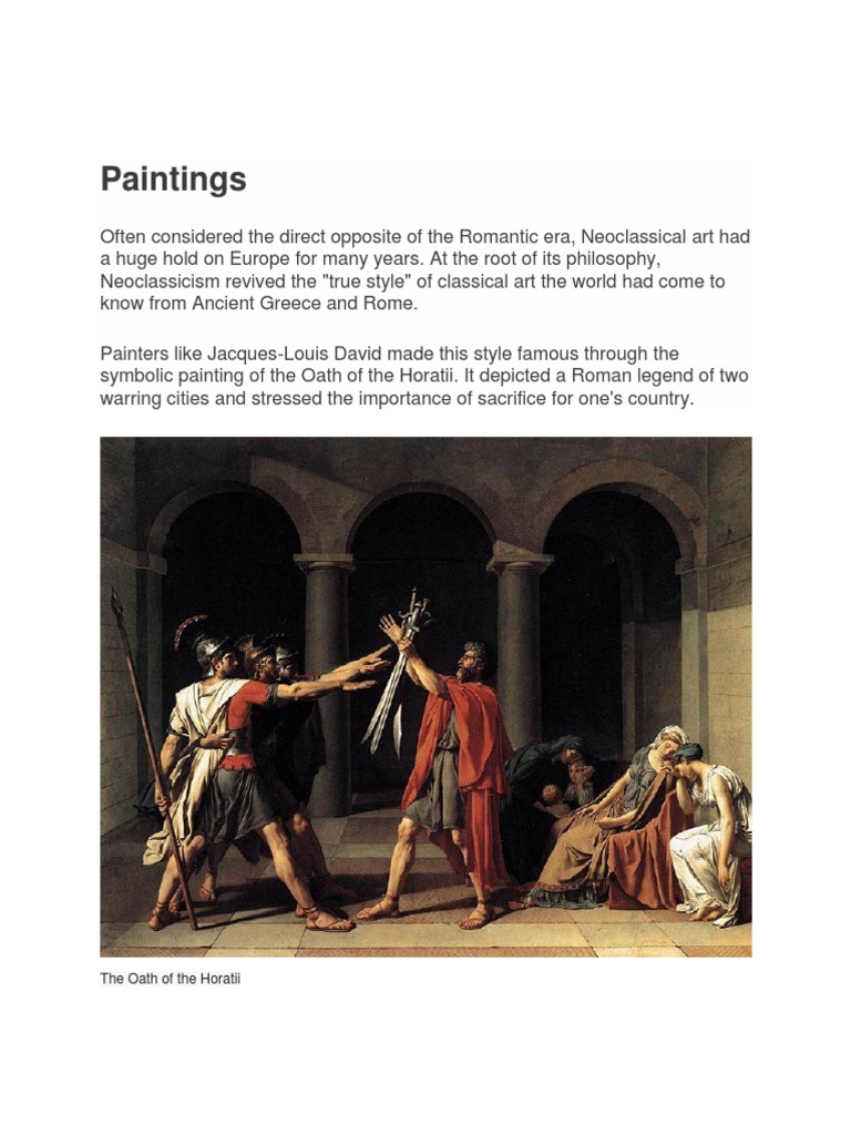 Neoclassic and Romantic Art | PDF | Romanticism | Sculpture