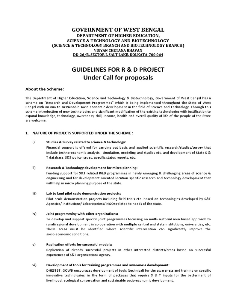 Research and Development Guidelines | PDF | Sustainability | Science