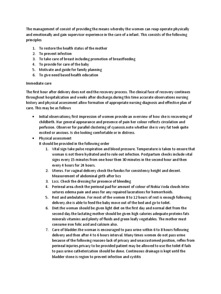 PNC Care | PDF | Childbirth | Human Reproduction