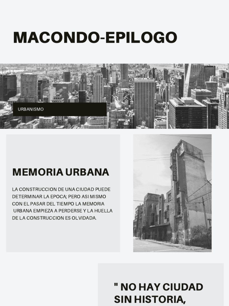 Macondo Epilogo | PDF