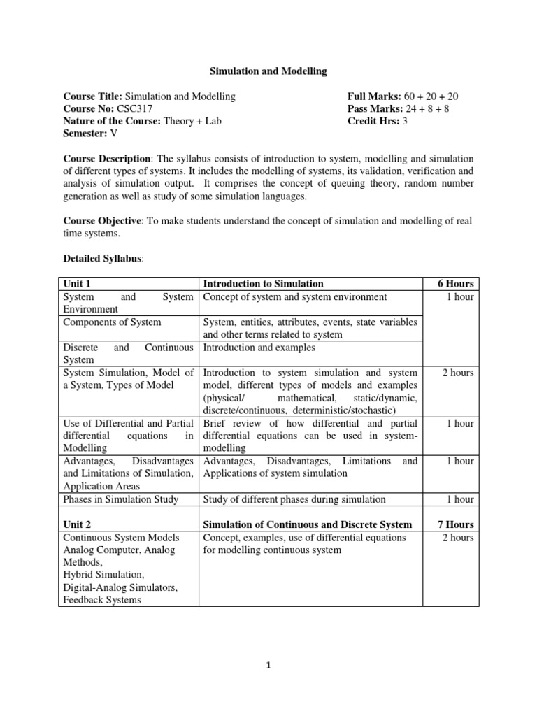CSC317 Simulation and Modeling | PDF | Mathematical Model | Monte Carlo Method