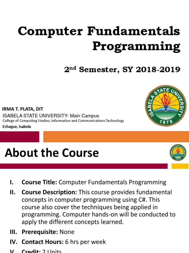 Module 1 And 2 Ce Computer Fundamentals Programming Pdf C Sharp Programming Language