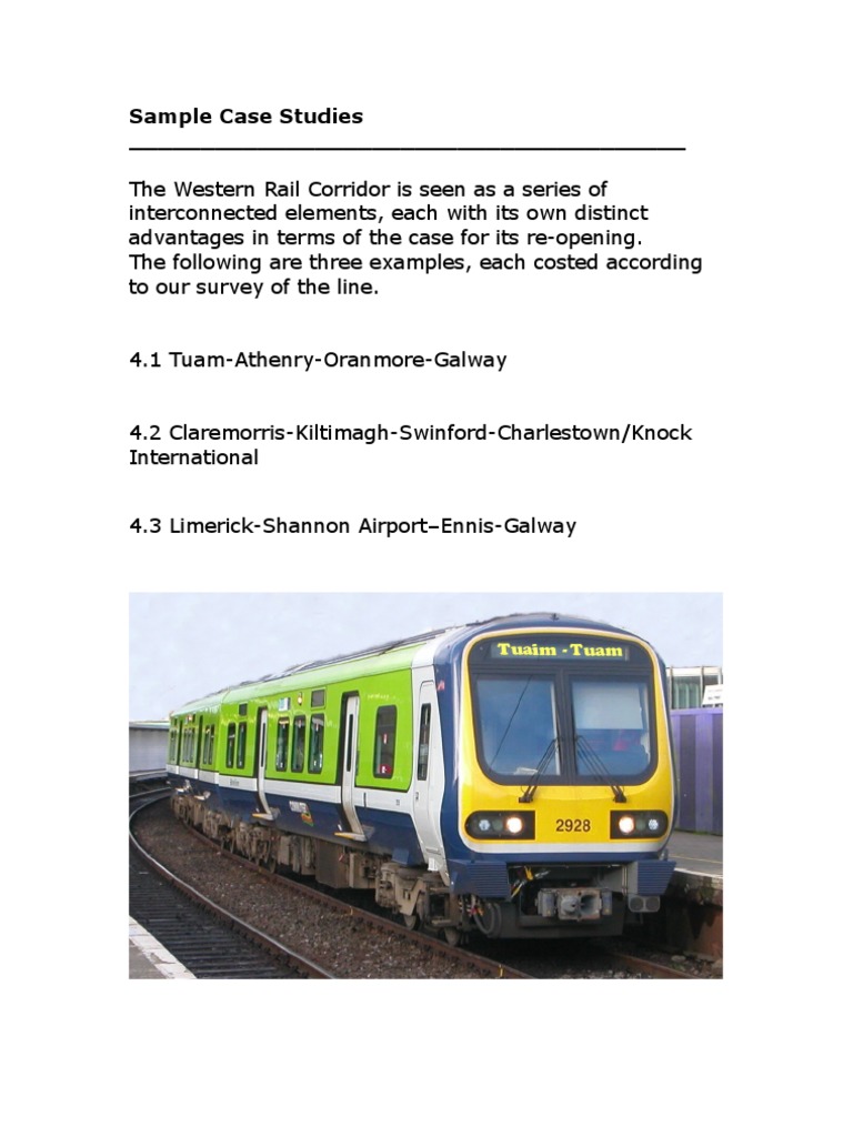 Sample Case Studies | PDF | Transport | Sustainable Transport