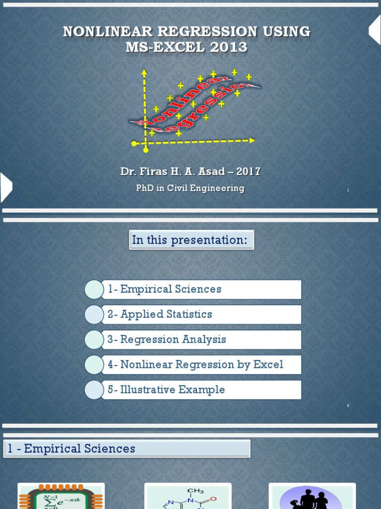 Nonlinear Regression - MS Excel | PDF | Statistics | Regression Analysis
