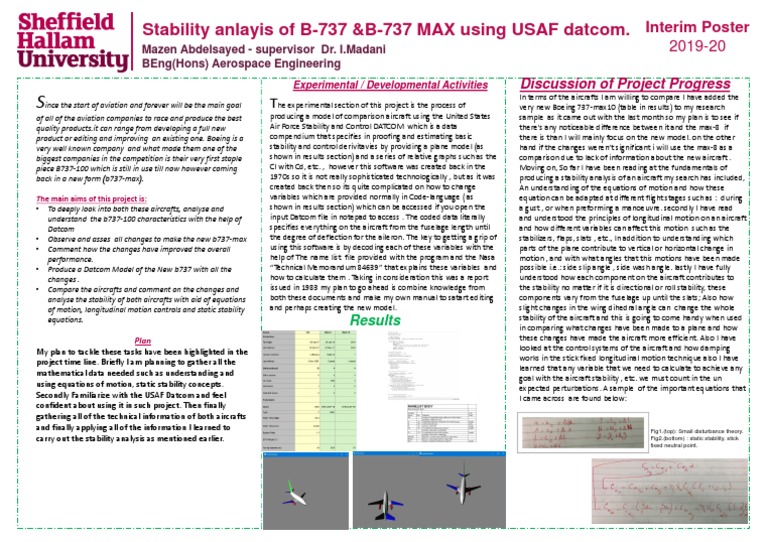 Interim Poster | PDF | Stability Theory | Aircraft