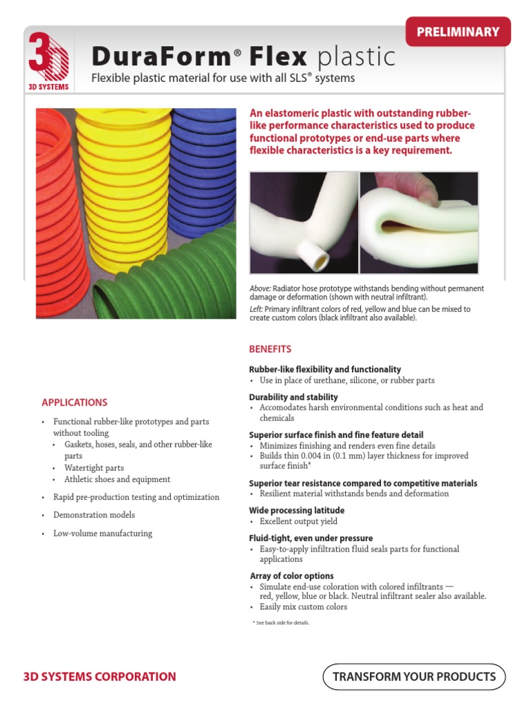 DS-DuraForm Flex Plastic US | PDF | Prototype | Plastic