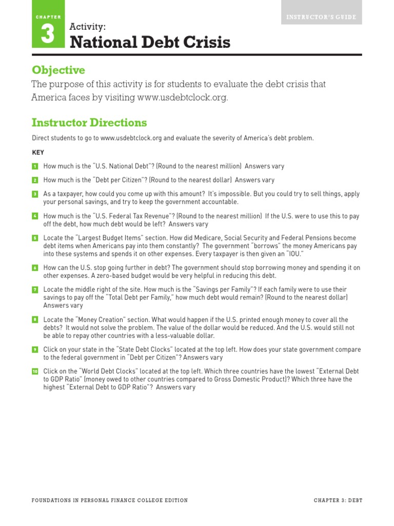 Analyzing America's Debt Crisis | PDF | Government Debt | Greek ...