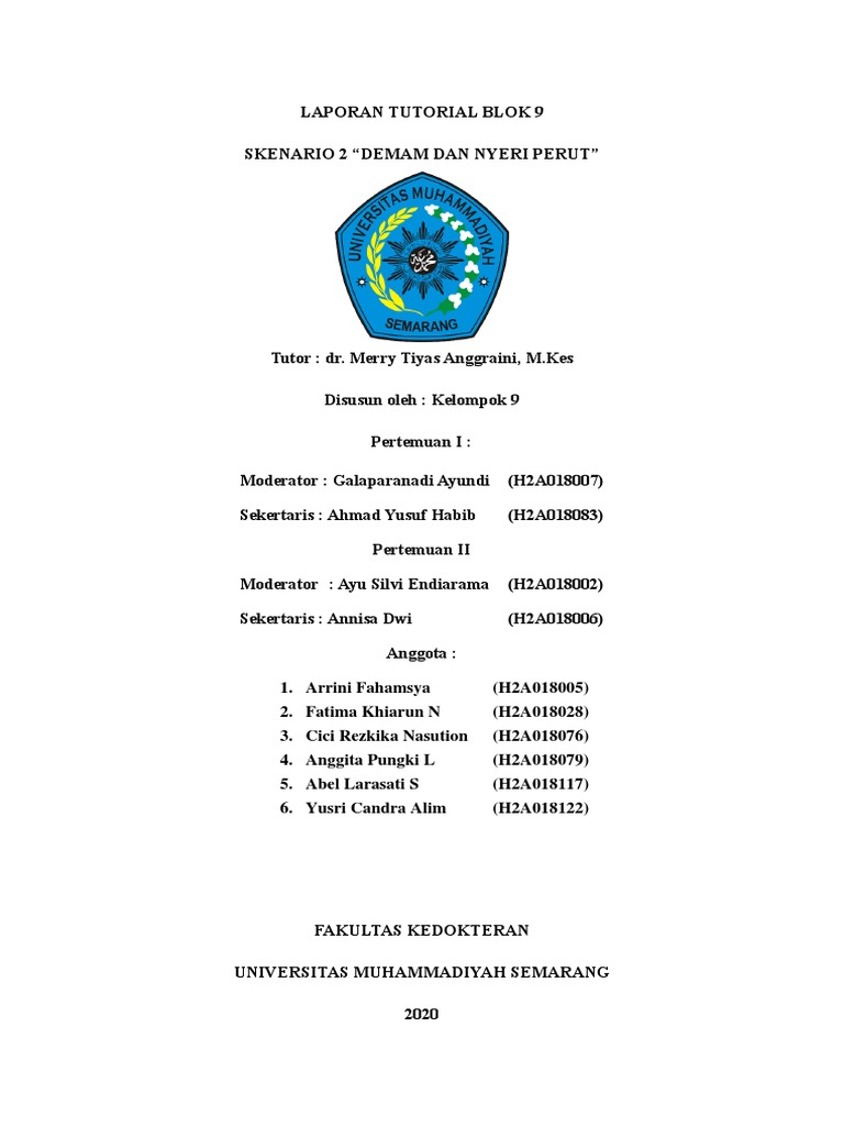 Laporan Tutorial Sken 2 Blok 9 | PDF