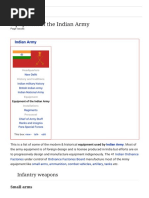 Indian Army Weapons and Equipment List | PDF | Projectile Weapons ...