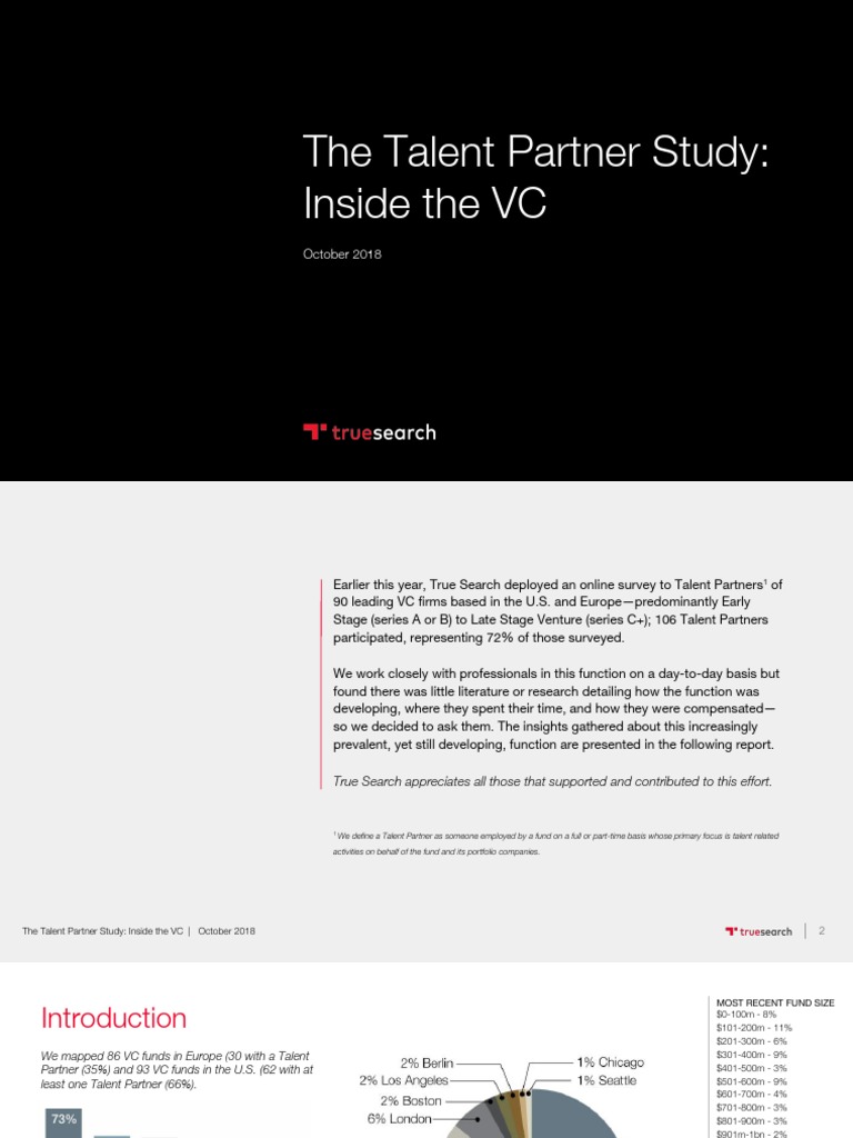Talent Study | PDF | Return On Investment | Venture Capital