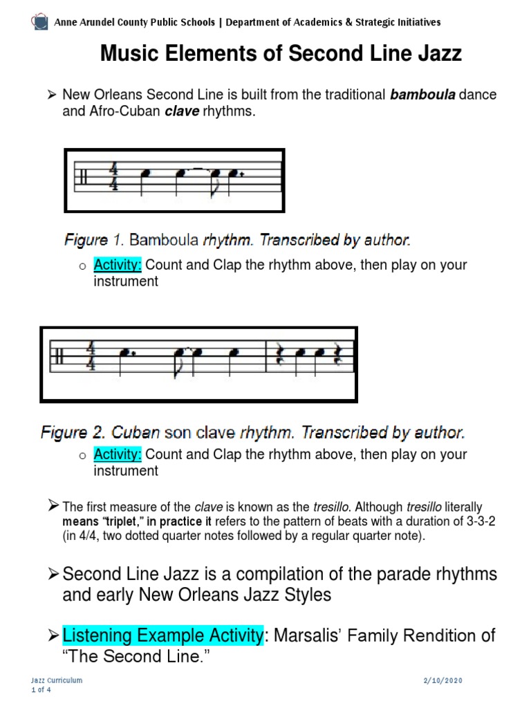 08 - Musical Elements of Second Line | PDF | Jazz | Elements Of Music