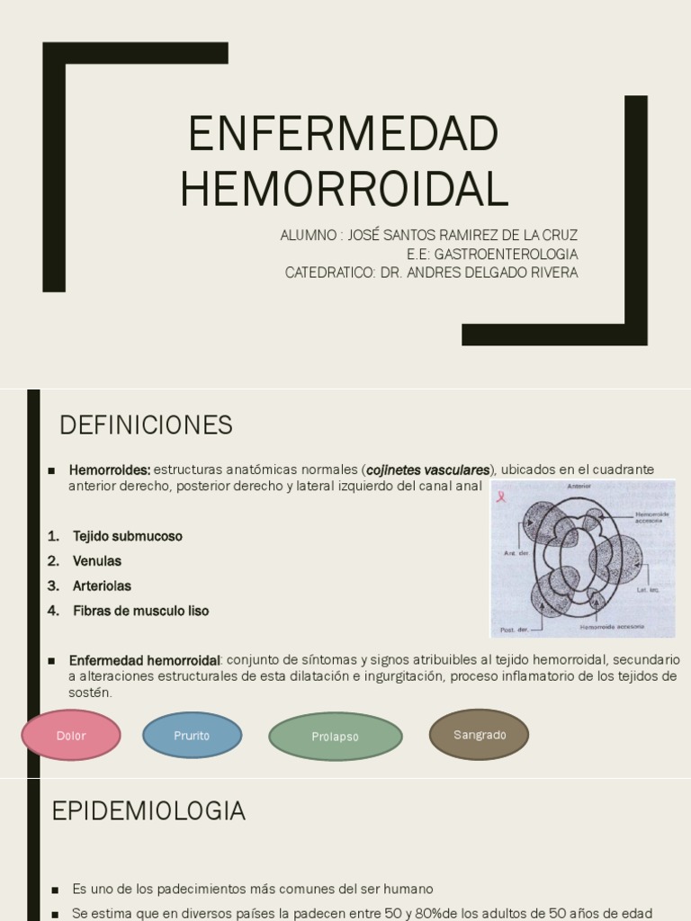 Enfermedad Hemorroidal | PDF | Hemorroides | Especialidades Medicas