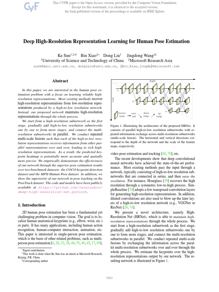 Annotated Sun Deep High-Resolution Representation Learning For Human Pose Estimation CVPR 2019 ...