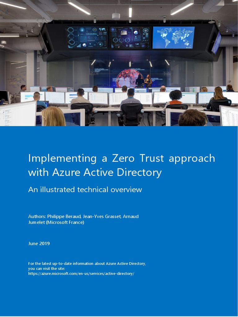 Implementing A Zero Trust Approach With Azure Active Directory | PDF ...