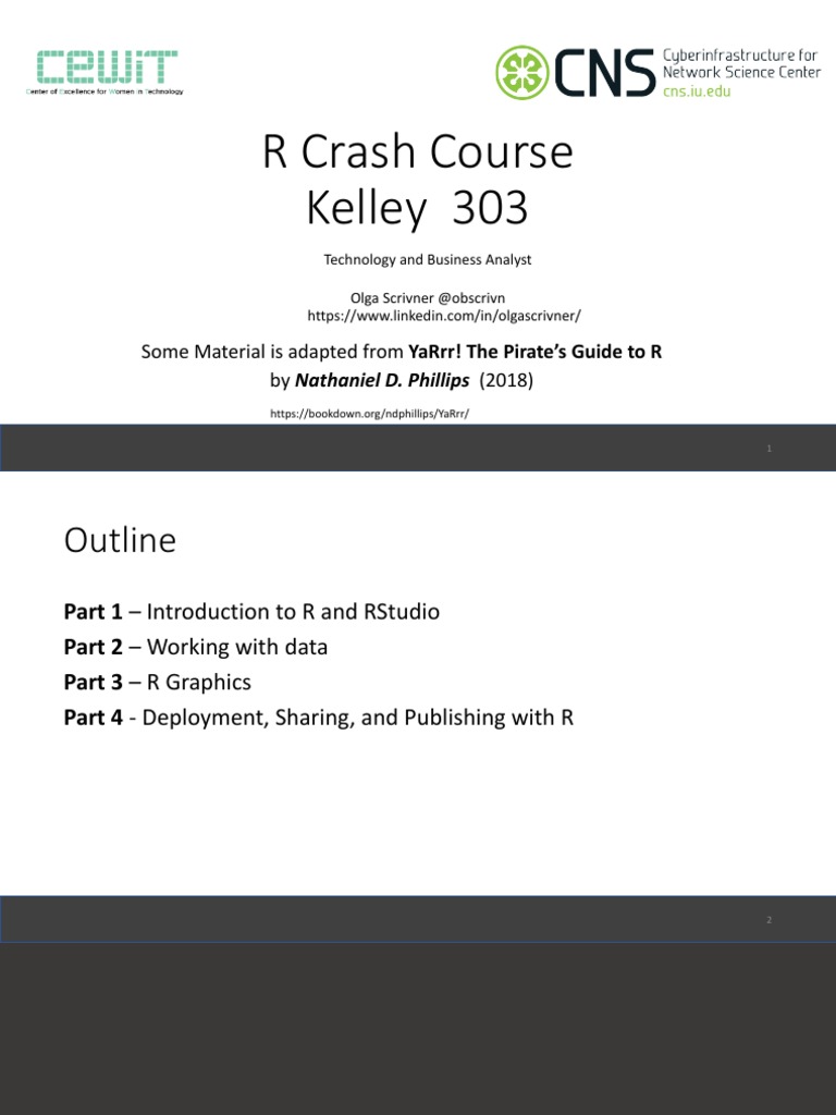 R Crash Course For Business | PDF | R (Programming Language ...