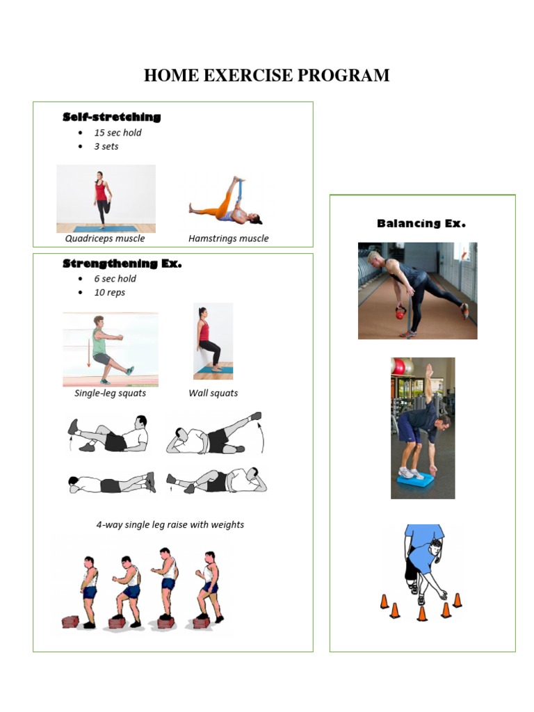 Home Exercise Program | PDF