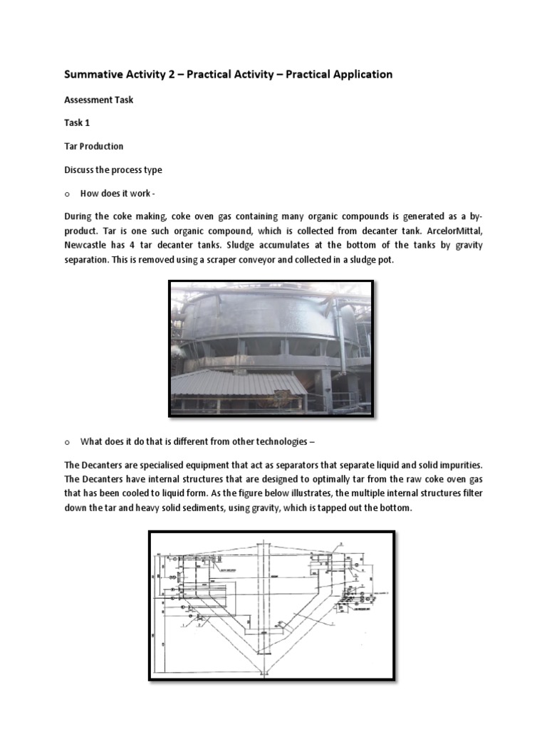 Tar Production Process and Technology Analysis | PDF | Occupational ...