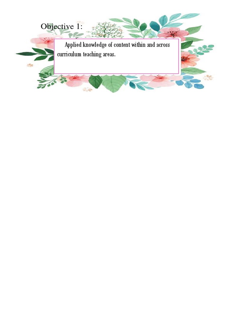 IPCRF Objectives With MOV 1 | PDF | Lesson Plan | Educational Assessment