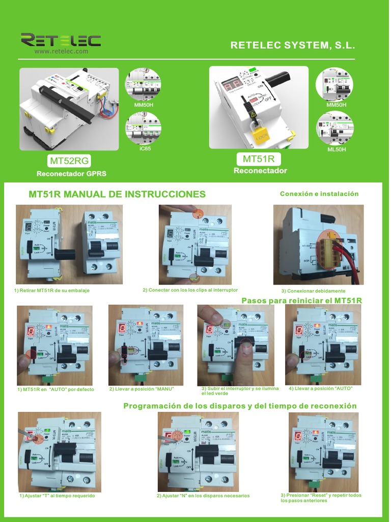 Manual de Instrucciones MT51R | PDF | Cantidades fisicas | Equipo