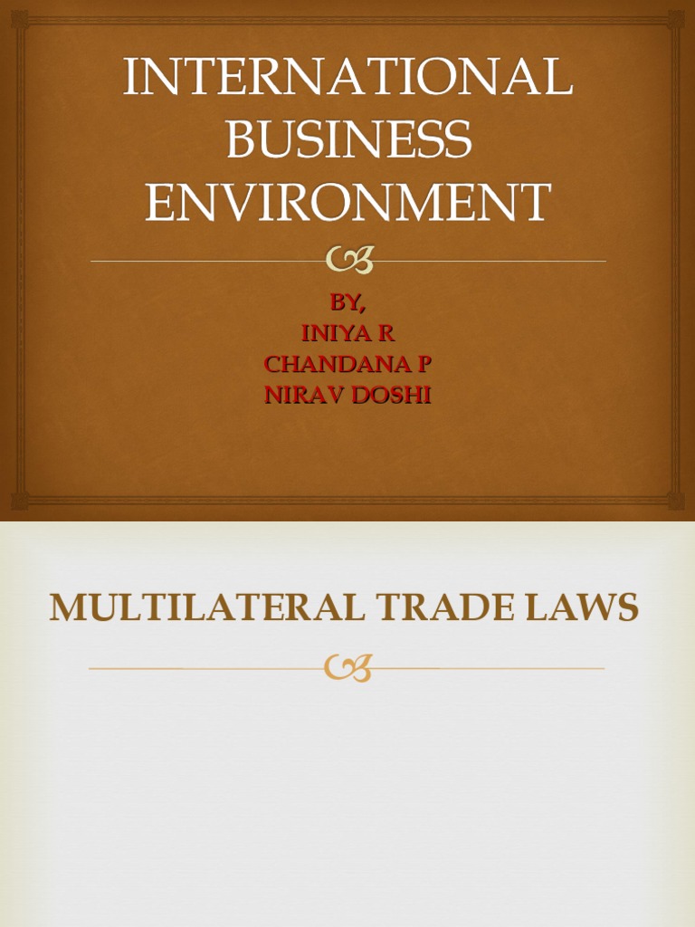 An Overview of the Evolution of Global Trade Governance: From GATT to ...