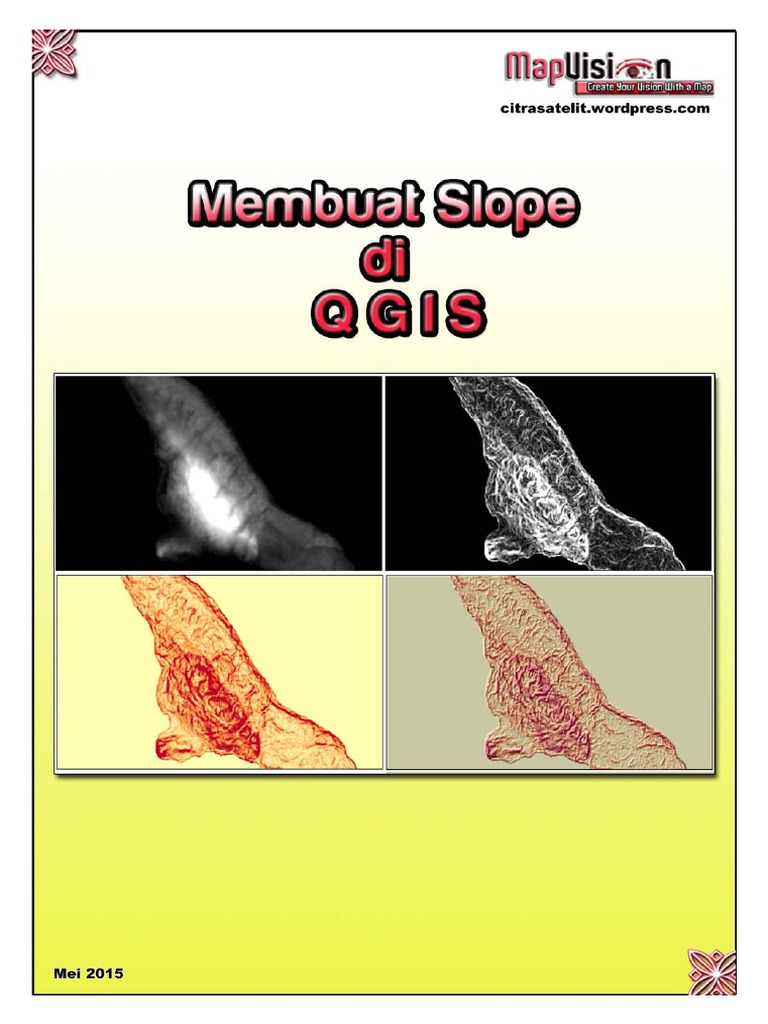 Tutorial Slope di QGIS dari DEM SRTM | PDF | Komputer