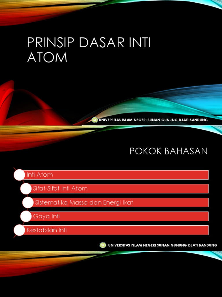 Prinsip Dasar Inti Atom | PDF