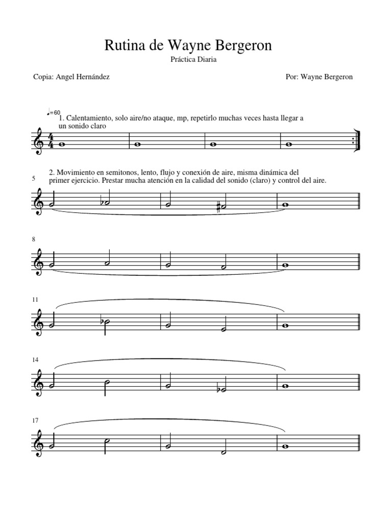 Rutina de Wayne Bergeron-1 | PDF