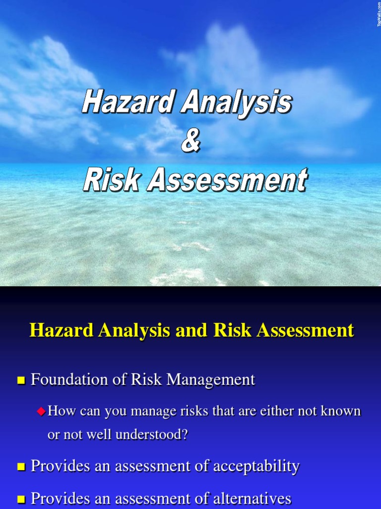 Hazard Analysis | PDF | Risk Management | Risk Assessment