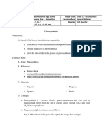 A Detailed Lesson Plan in Science 9 | PDF | Photosynthesis | Leaf
