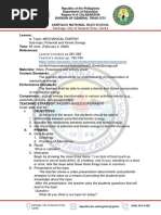 Lesson Plan in Science Grade 9 COT 4 With Indicators | PDF | Projectiles | Acceleration
