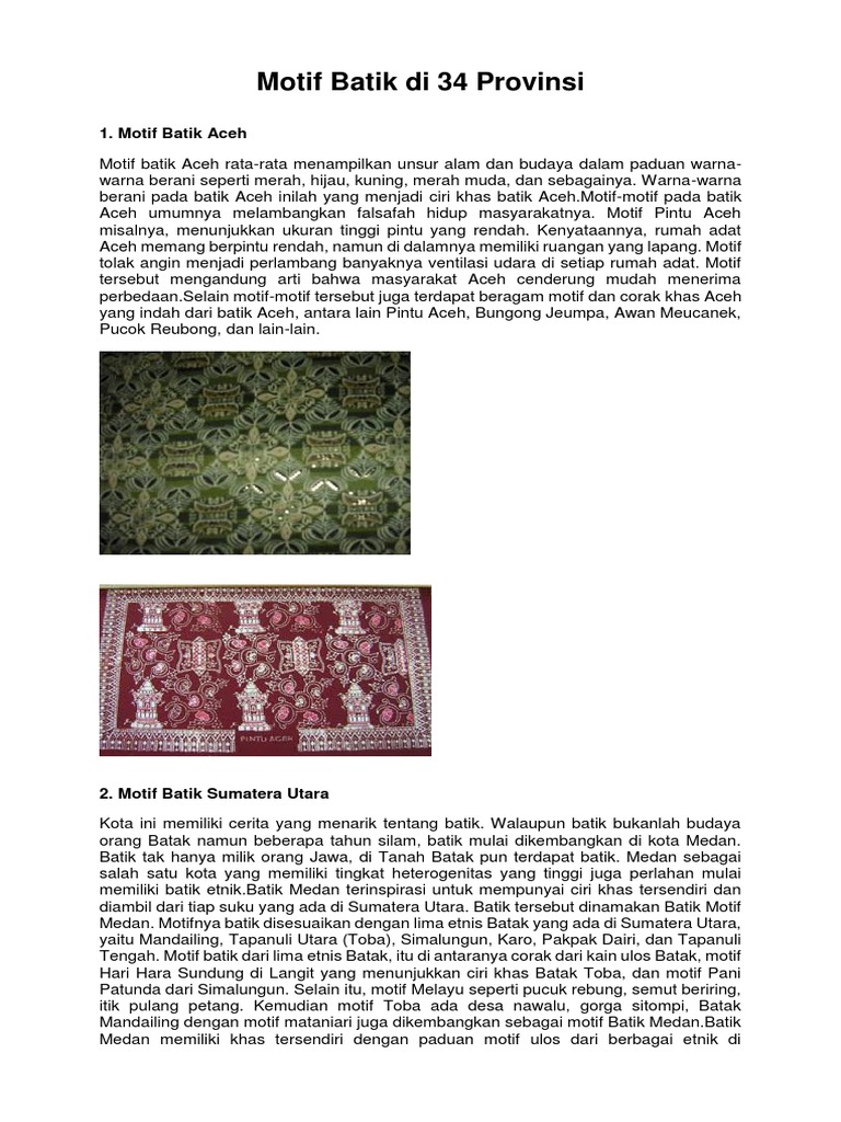 Kliping Batik | PDF