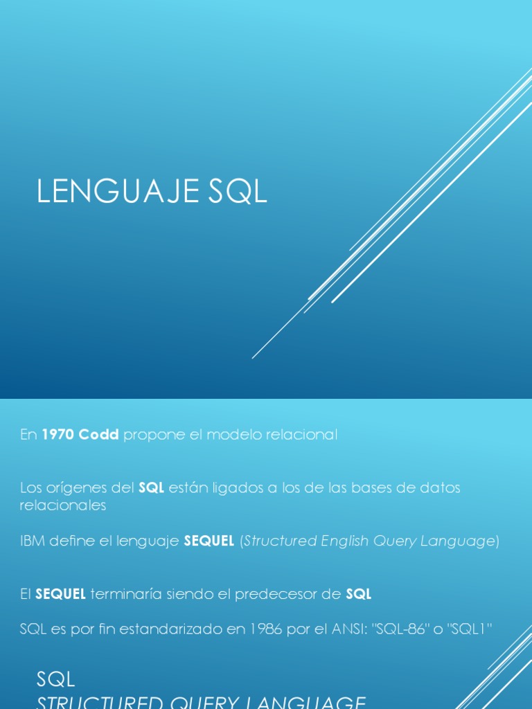 Lenguaje SQL - ORACLE - 2018 | PDF | SQL | Gestión de datos
