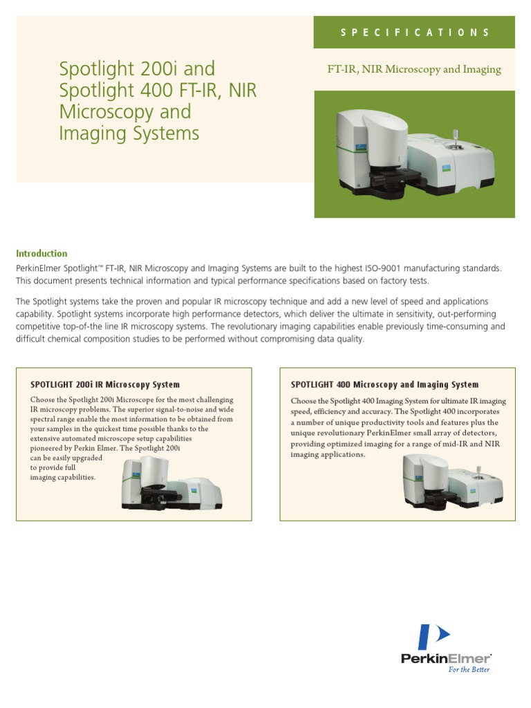 2013-PKI-NT-Specifications-Spotlight 200i and Spotlight 400 FT-IR, NIR ...