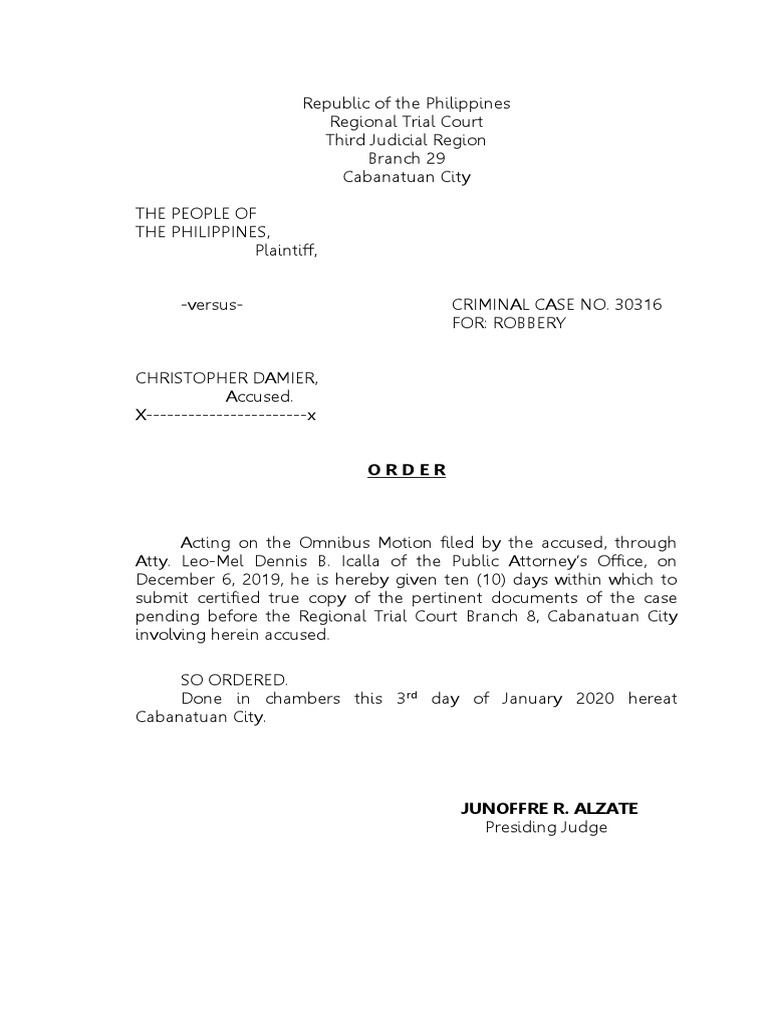 Orders | PDF | Bail | Prosecutor