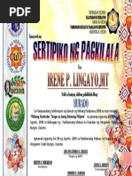 Sertipiko NG Pagkilala | PDF