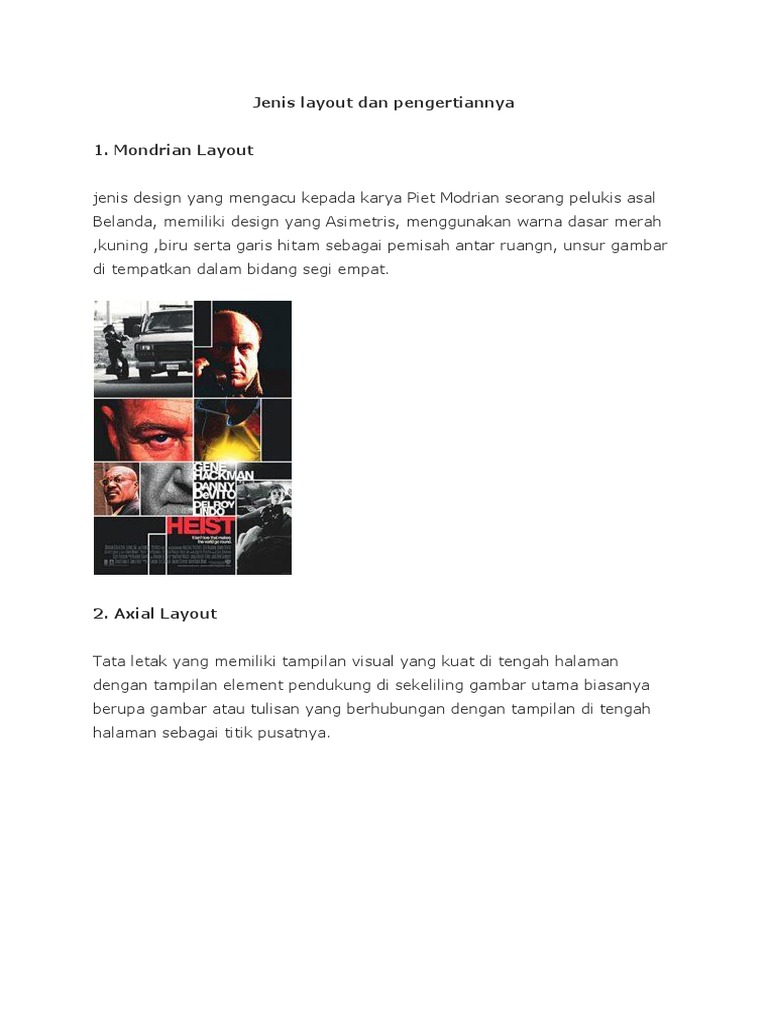 Jenis Layout Dan Pengertiannya | PDF