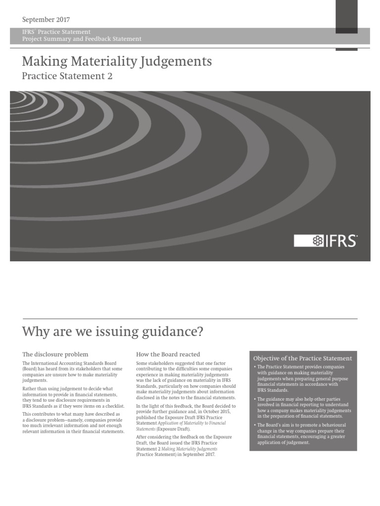 IFRS Making Materiality Judgement PDF | PDF | International Financial ...