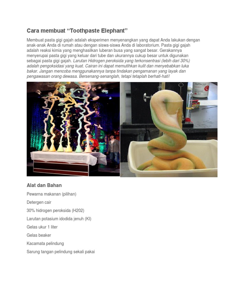 Toothpaste Elephant | PDF