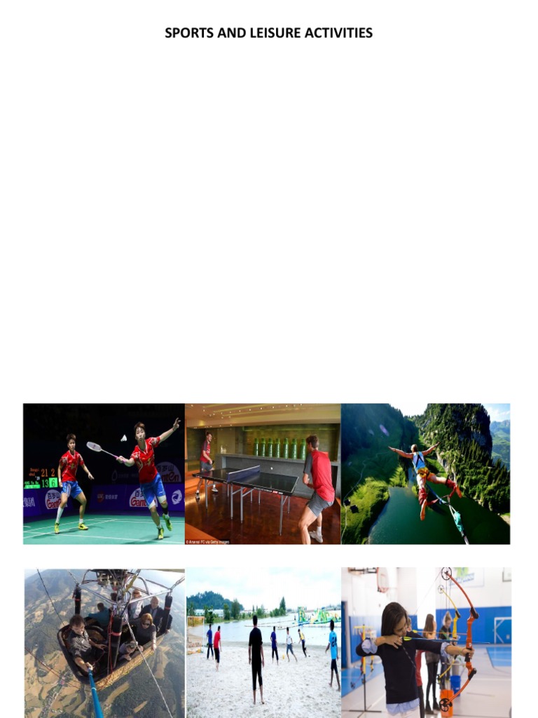 Sports and Leisure Activities | PDF