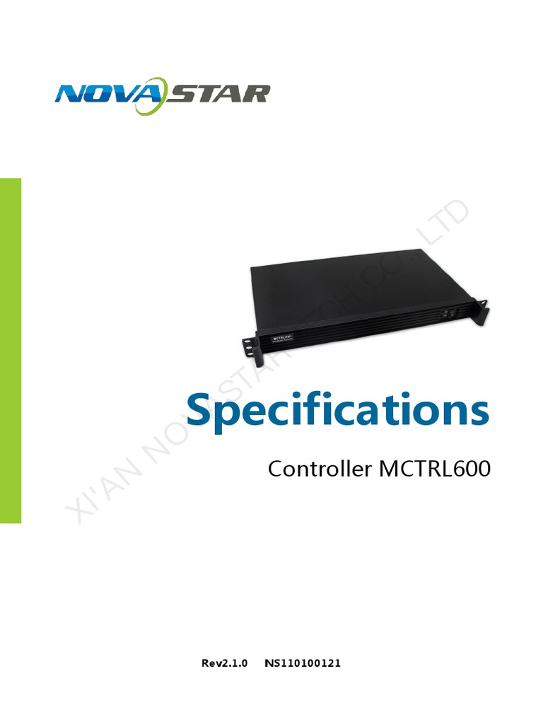 MCTRL600 Specifications | PDF | Hdmi | Video