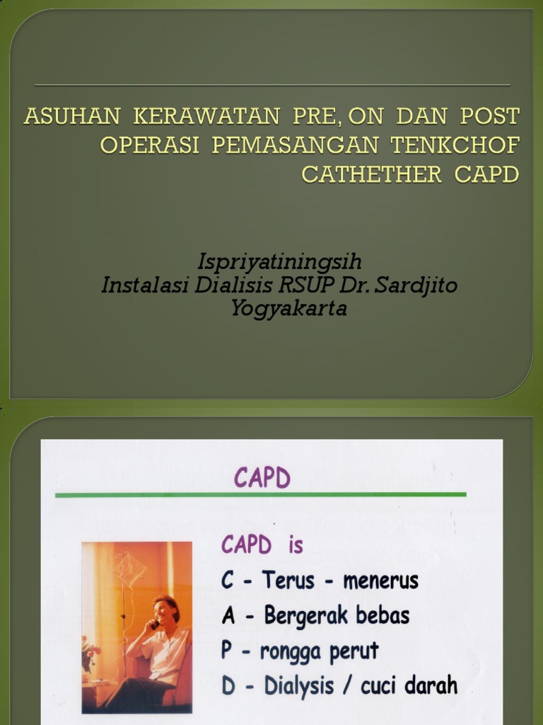 Asuhan Capd Pre Dan On Operasi PDF | PDF