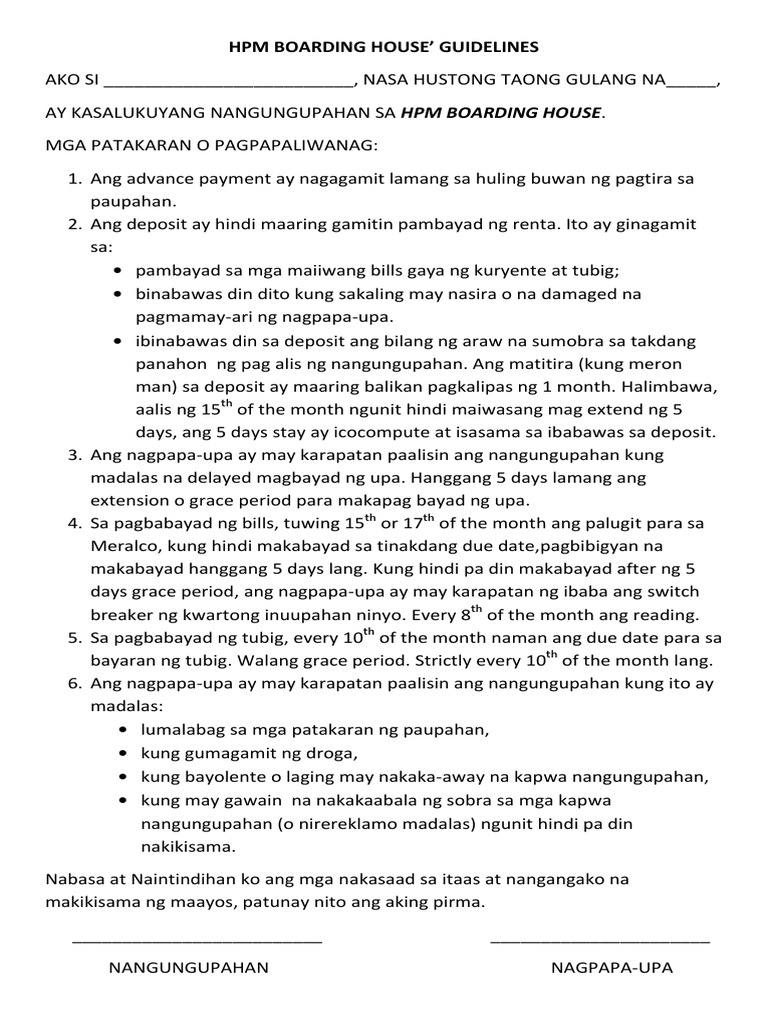 HPM Boarding House.2 PDF | PDF