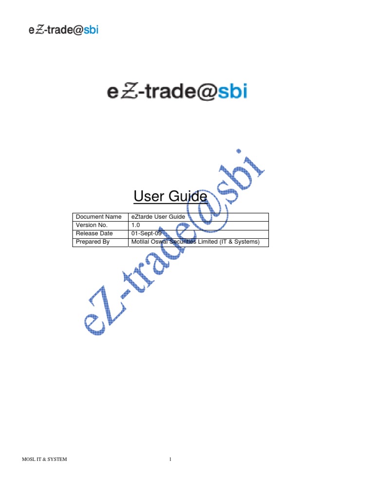 Eztrade User Manual | PDF | Java (Software Platform) | Java (Programming Language)